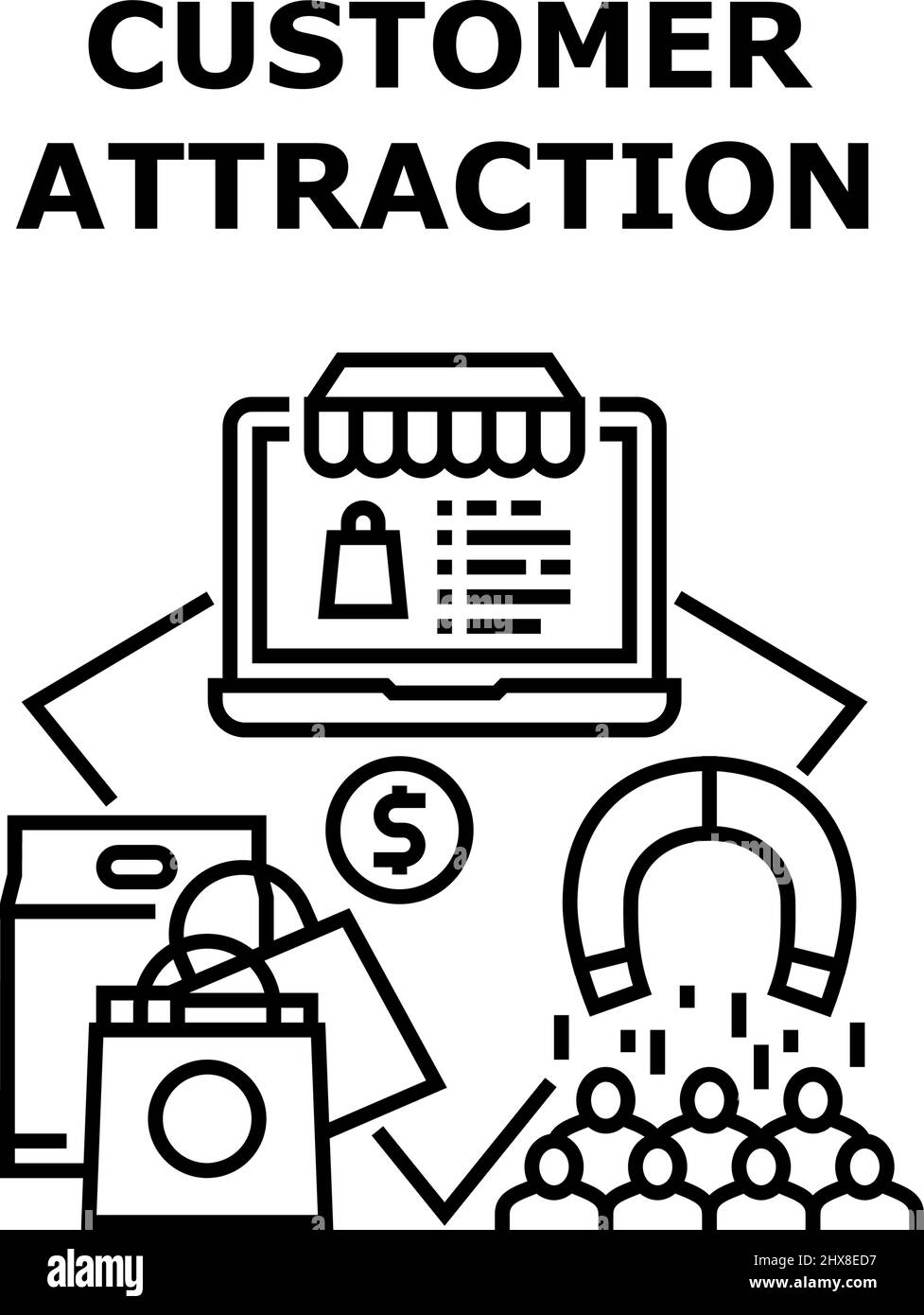 Staff retention illustration Cut Out Stock Images & Pictures - Alamy