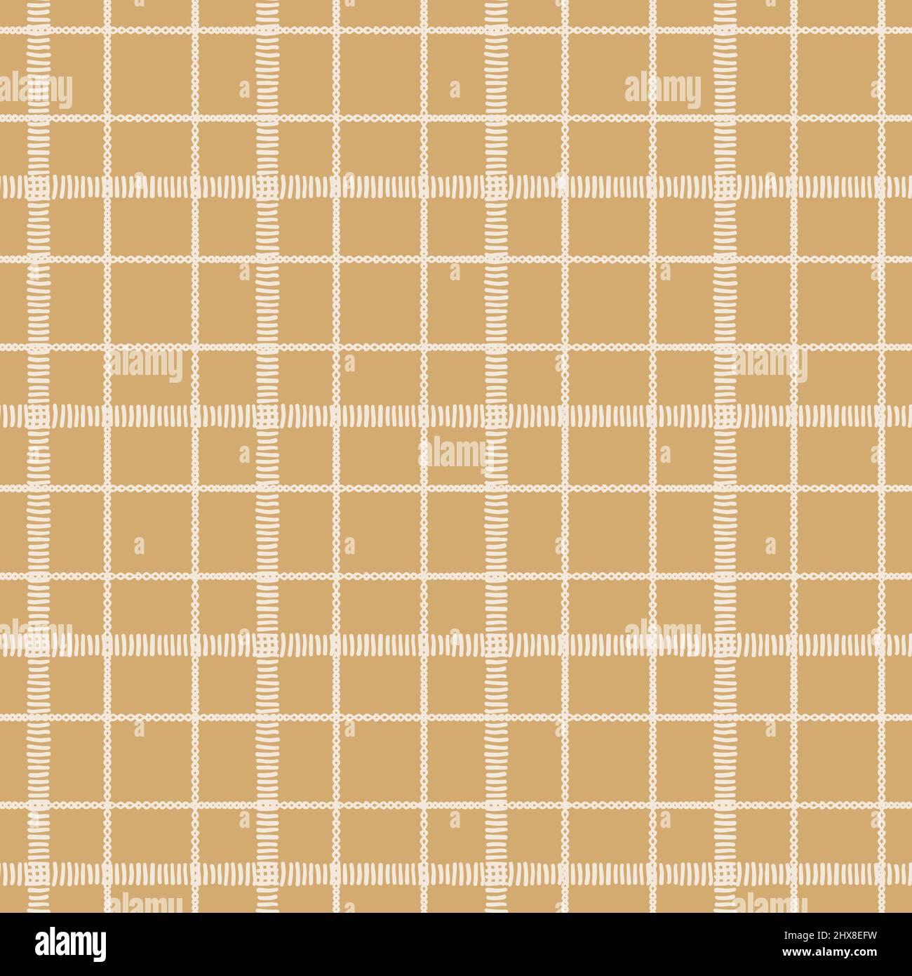 Farmhouse yellow seamless check vector pattern. Gingham baby color ...