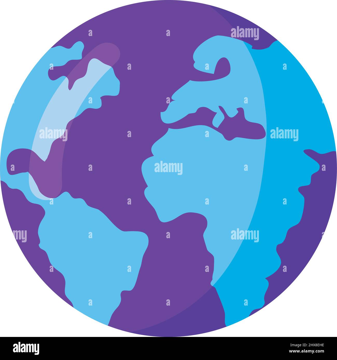 purple world planet earth icon Stock Vector Image & Art - Alamy