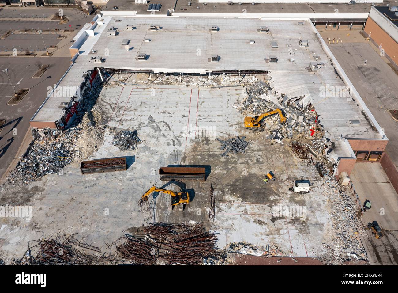 Harper Woods, Michigan - A Target store is the first building to go as ...