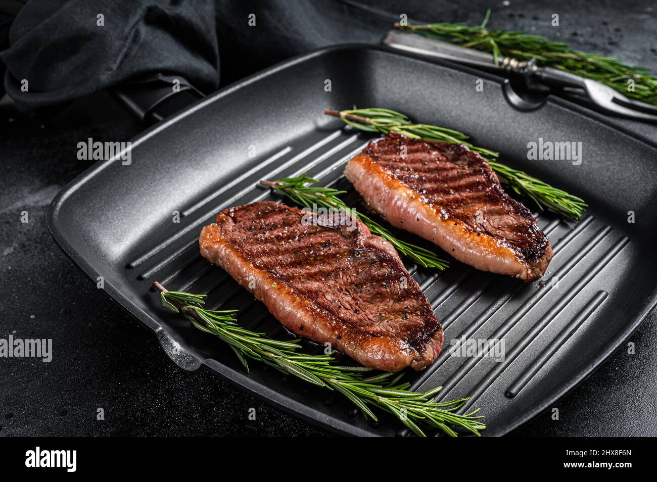 Grilled Top sirloin beef steak or brazilian Picanha, roasted meat on ...