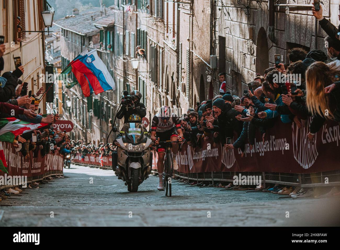 March 5th Siena, Italy. Eroica - 16th Strade Bianche 2022. 184km one ...