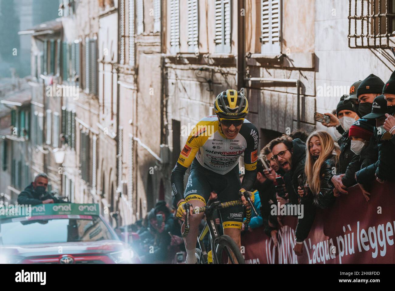 March 5th Siena, Italy. Eroica - 16th Strade Bianche 2022. 184km one ...