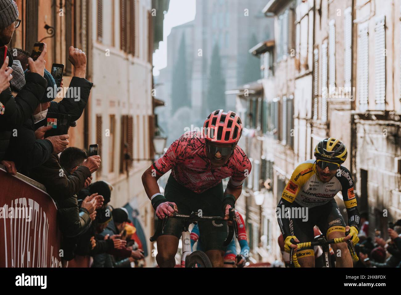 March 5th Siena, Italy. Eroica - 16th Strade Bianche 2022. 184km one ...