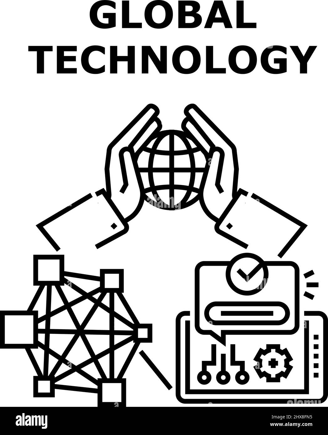 Global Technology Vector Concept Illustration Stock Vector Image & Art ...