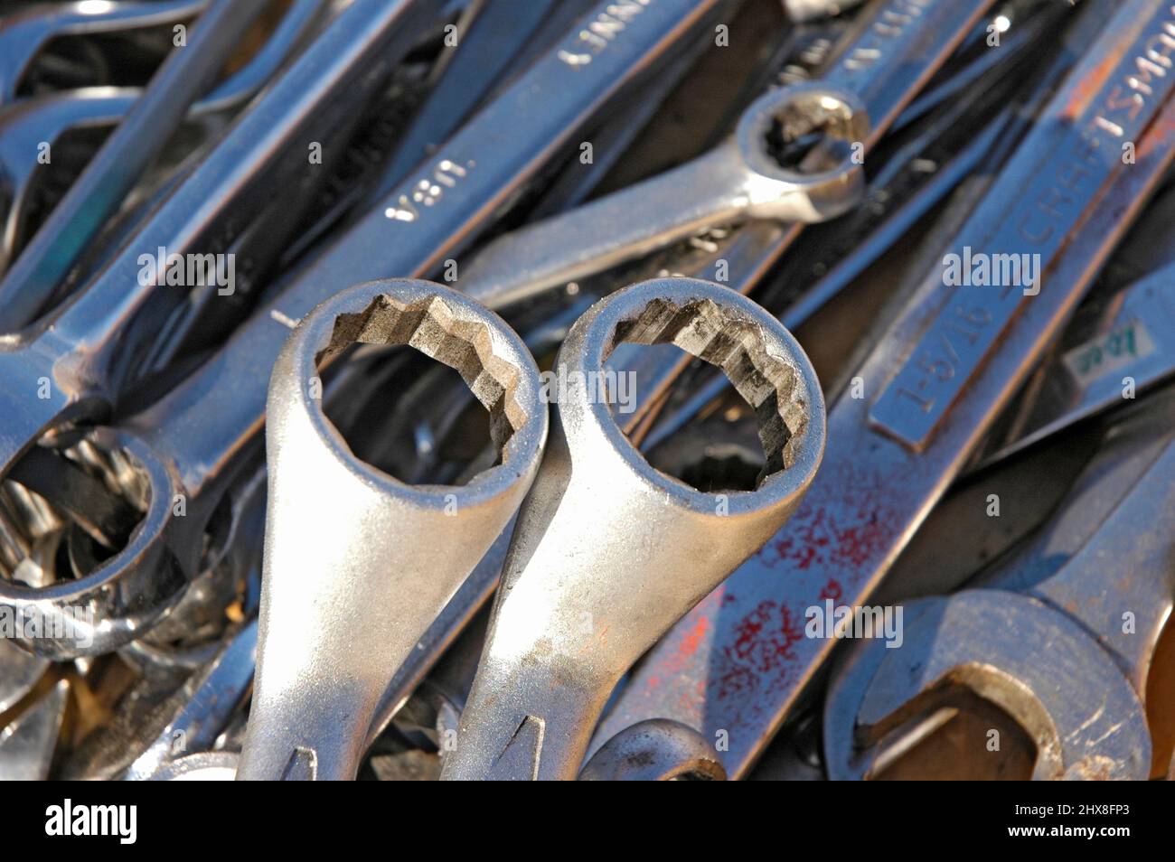 Hand tools for sale at flea tag market, some new and some used old and ...