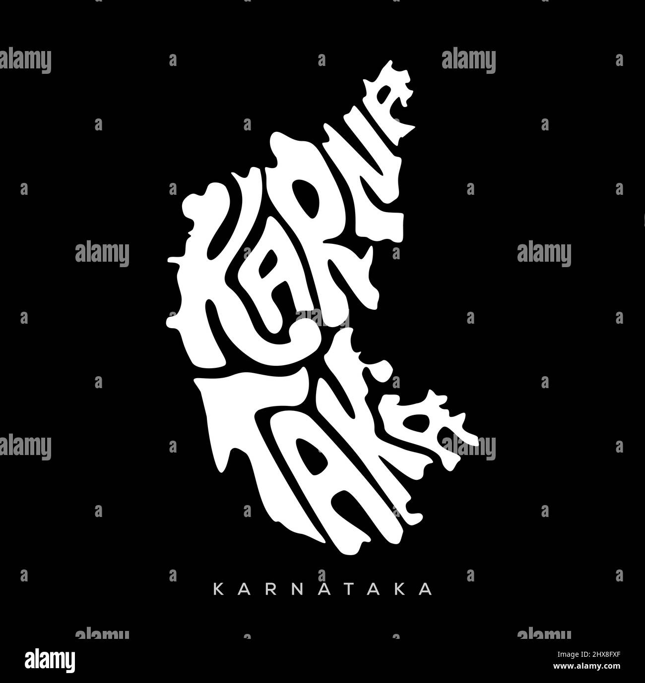 Karnataka map hi-res stock photography and images - Alamy