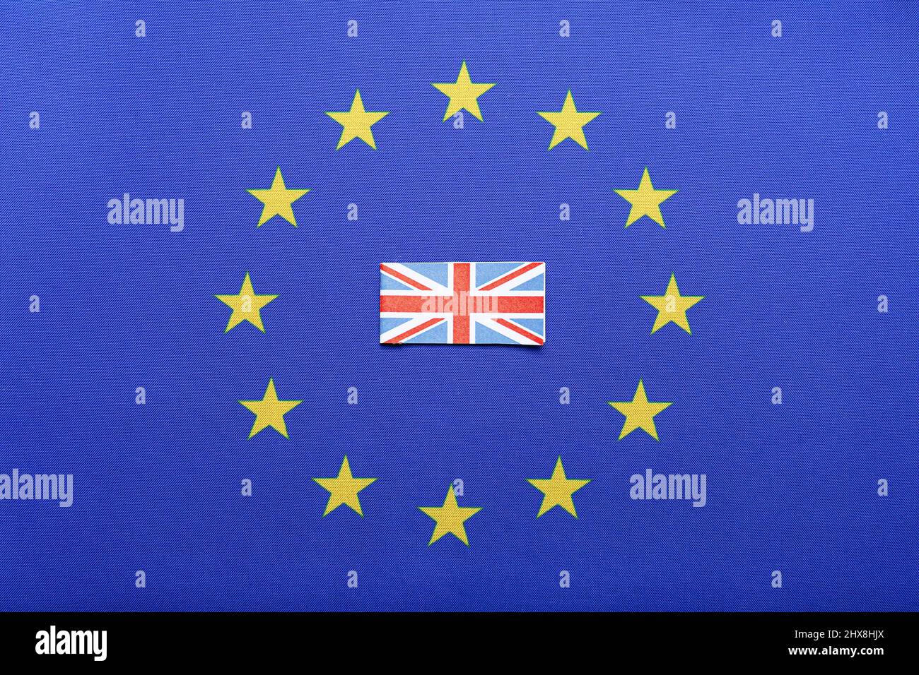 Flags of European Union and Great Britain as background Stock Photo - Alamy