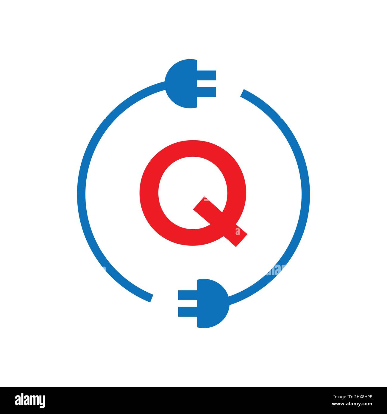 Thunder Bolt Letter Q Electricity Logo. Electric Industrial, Power Sign ...