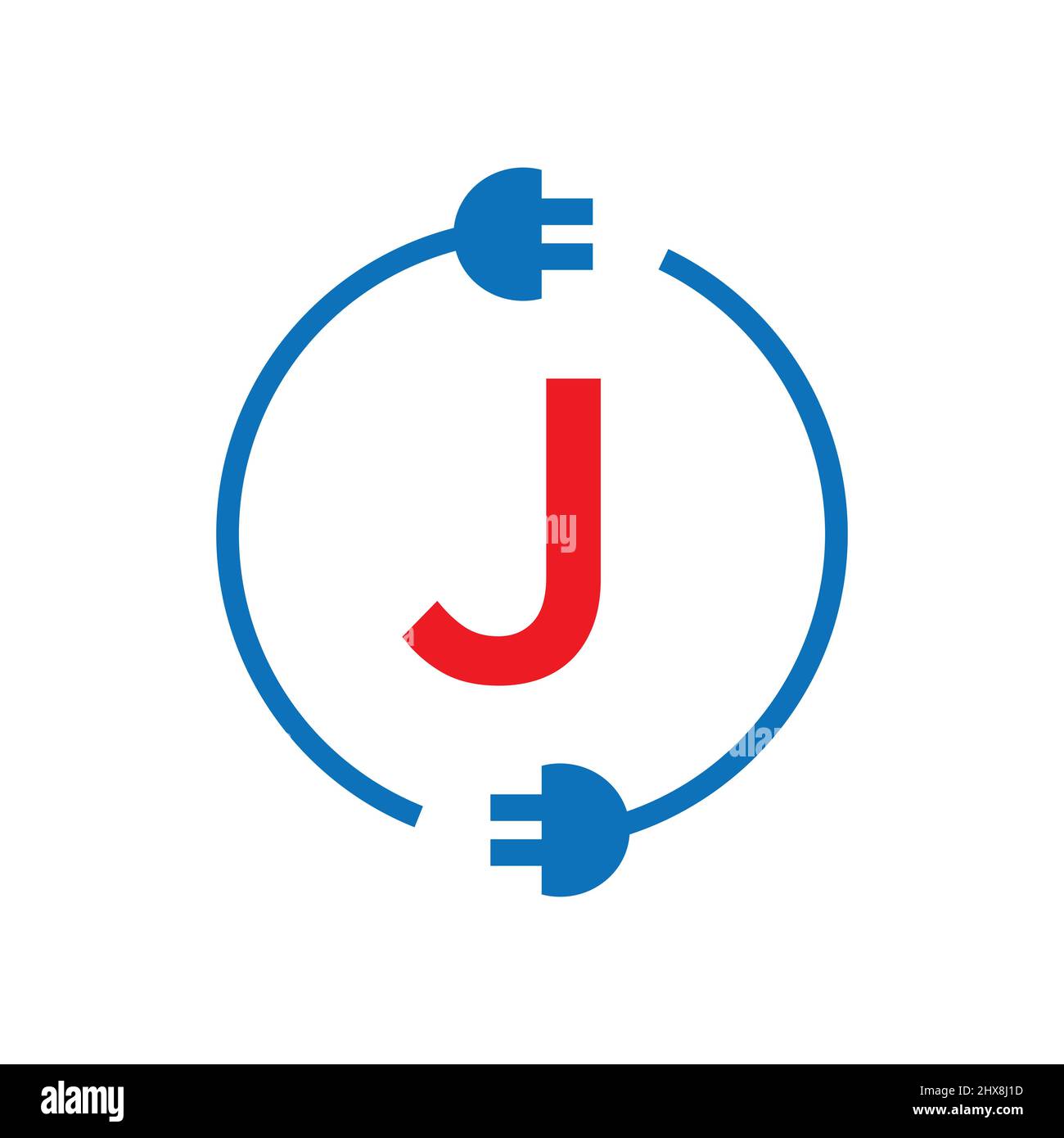 Thunder Bolt Letter J Electricity Logo. Electric Industrial, Power Sign ...
