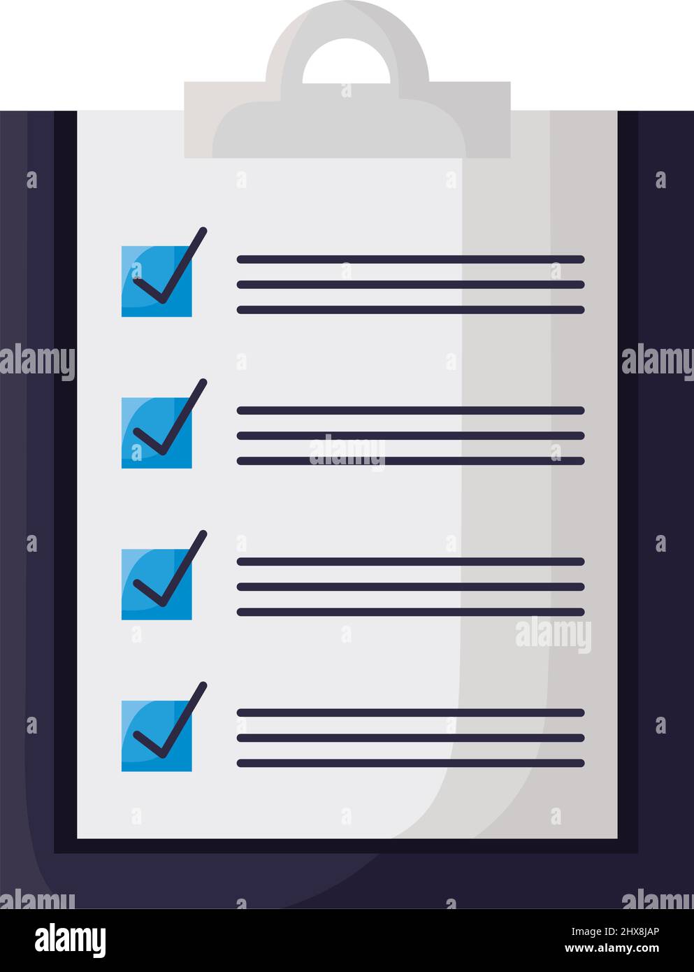 checklist clipboard document isolated icon Stock Vector Image & Art - Alamy