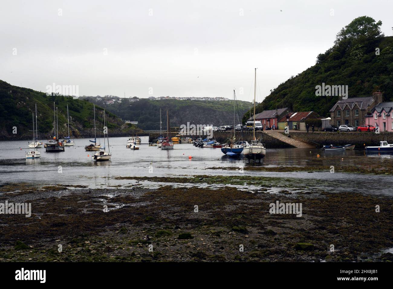 The Welsh Port of Fishgaurd in pembrokeshire with it's ferry service to ...