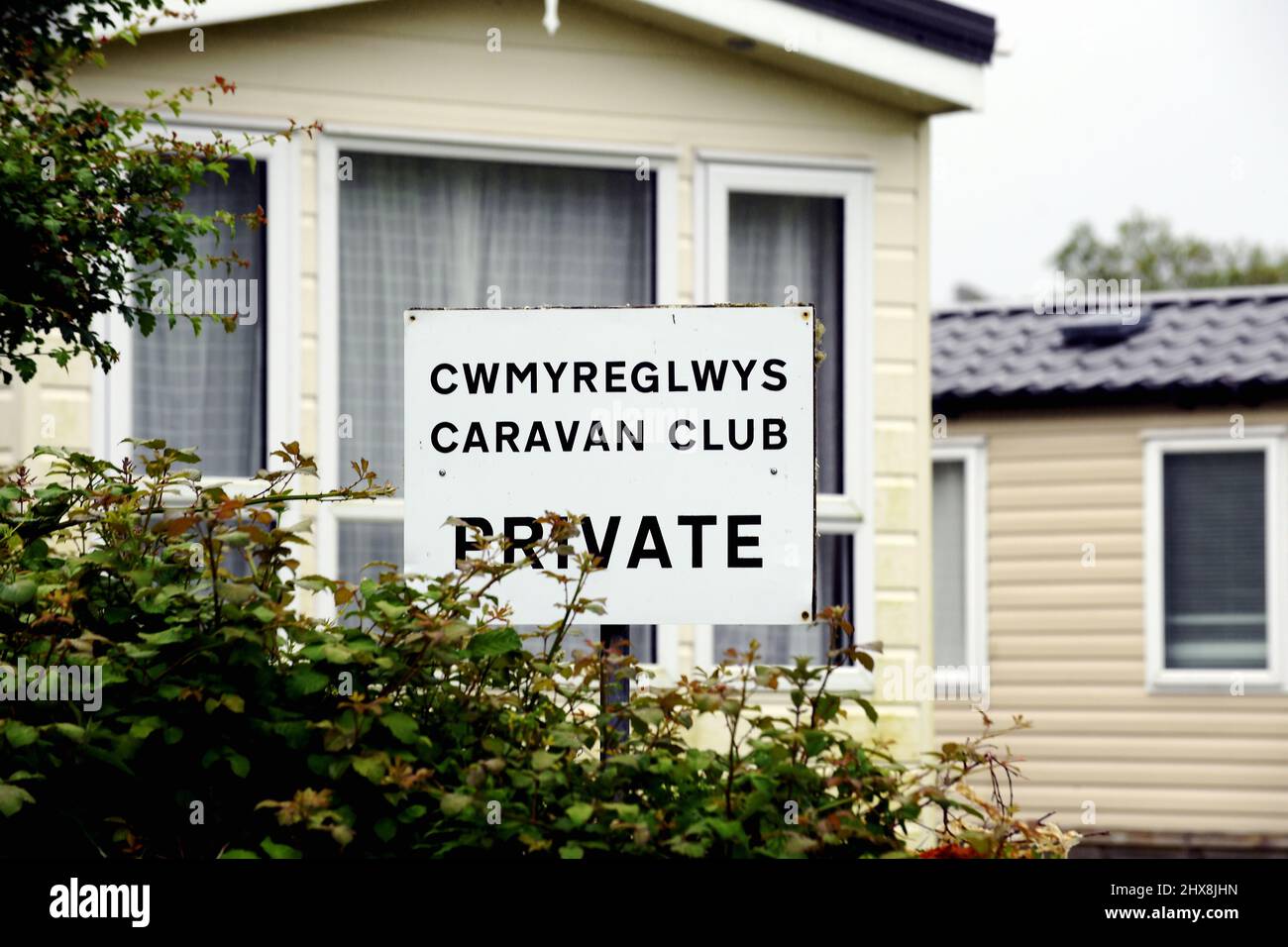 The village of Cwm Yr Eglwys in Pembrokeshire, with the remains of ...