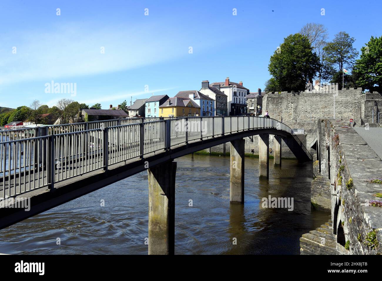 Stock Images of West Wales 190521 The tpwn of Cardigan in Ceredigion ...