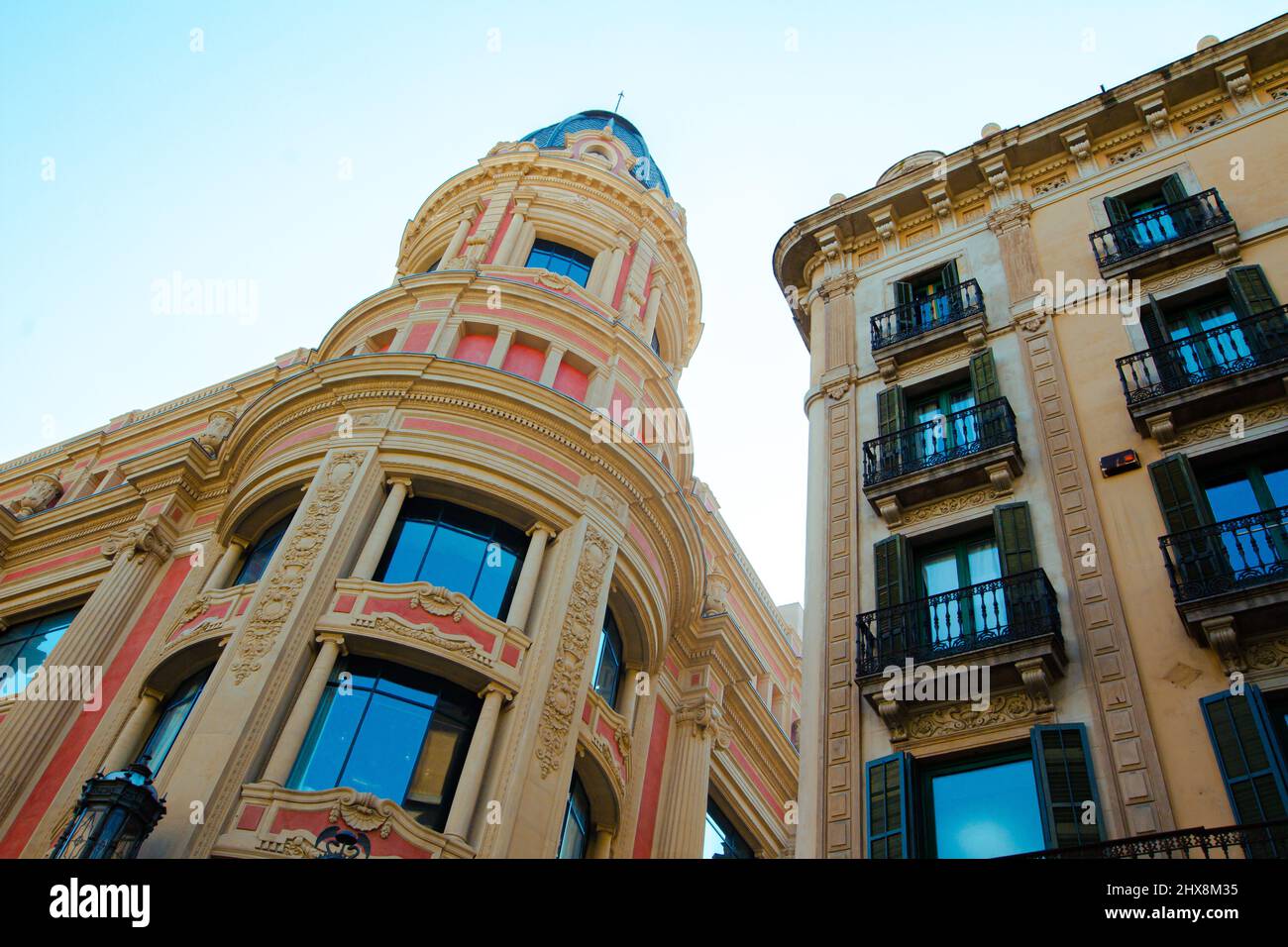 Ornamented building in Spain Stock Photo - Alamy
