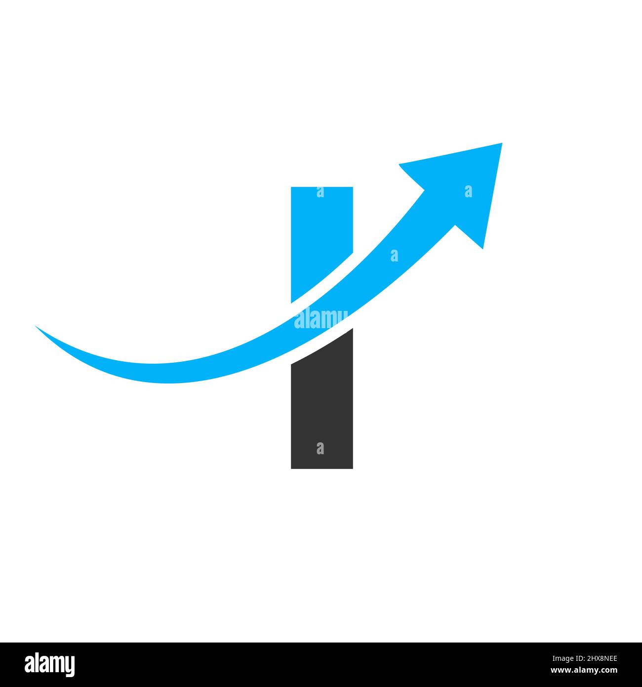 Finance Logo With I Letter Concept. Marketing And Financial Business ...