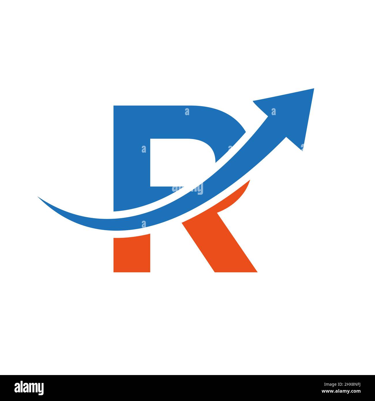 Finance Logo With R Letter Concept. Marketing And Financial Business ...