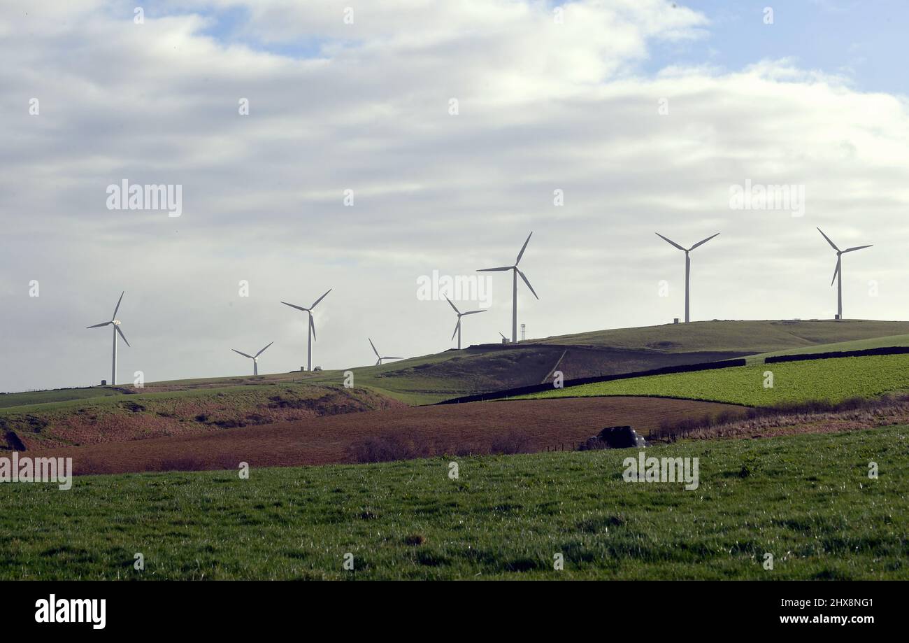 The village of Gilfach Goch near Tonyrefail, which is suurounded by ...