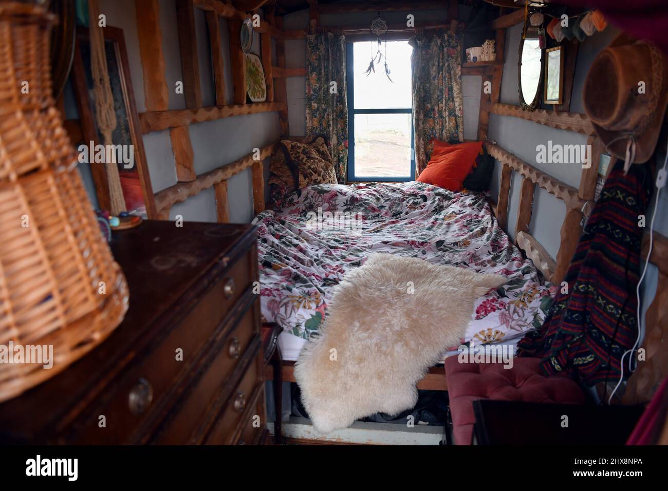 Abergavenny couple live off grid for £25 per month Stock Photo - Alamy