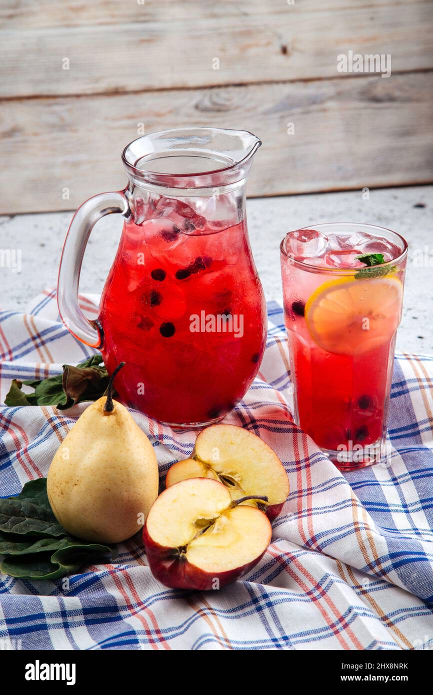 Fruits lemonade hi-res stock photography and images - Alamy