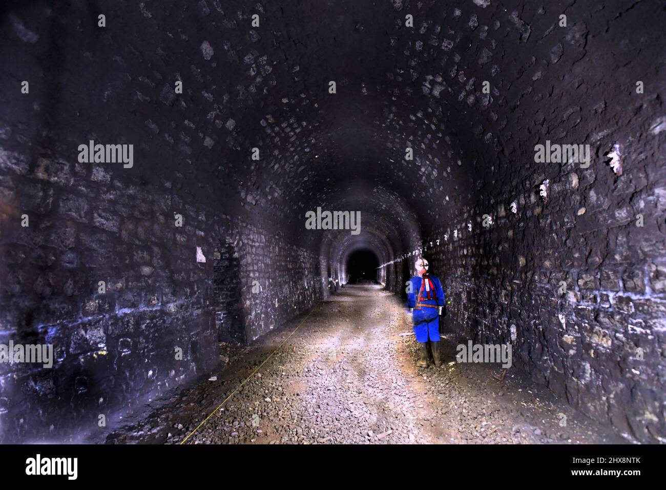The Rhondda Tunnel Society volunteers taking part in their monthly ...
