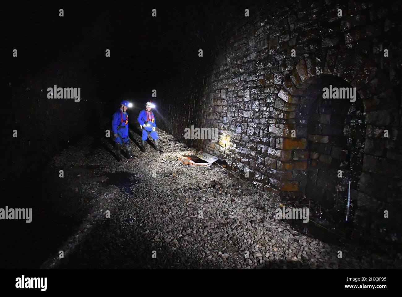 The Rhondda Tunnel Society volunteers taking part in their monthly ...