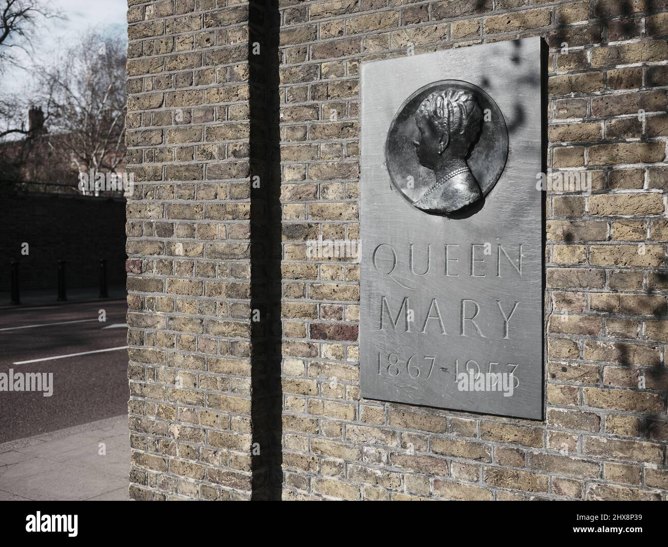 Queen Mary Plaque Stock Photo - Alamy