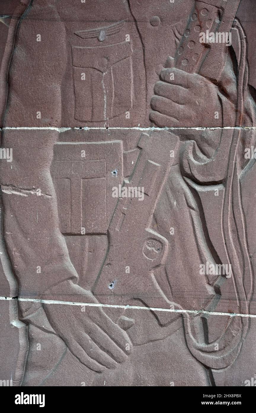 Relic of Nazi architecture at a barracks in Heidelberg-Rohrbach Stock ...