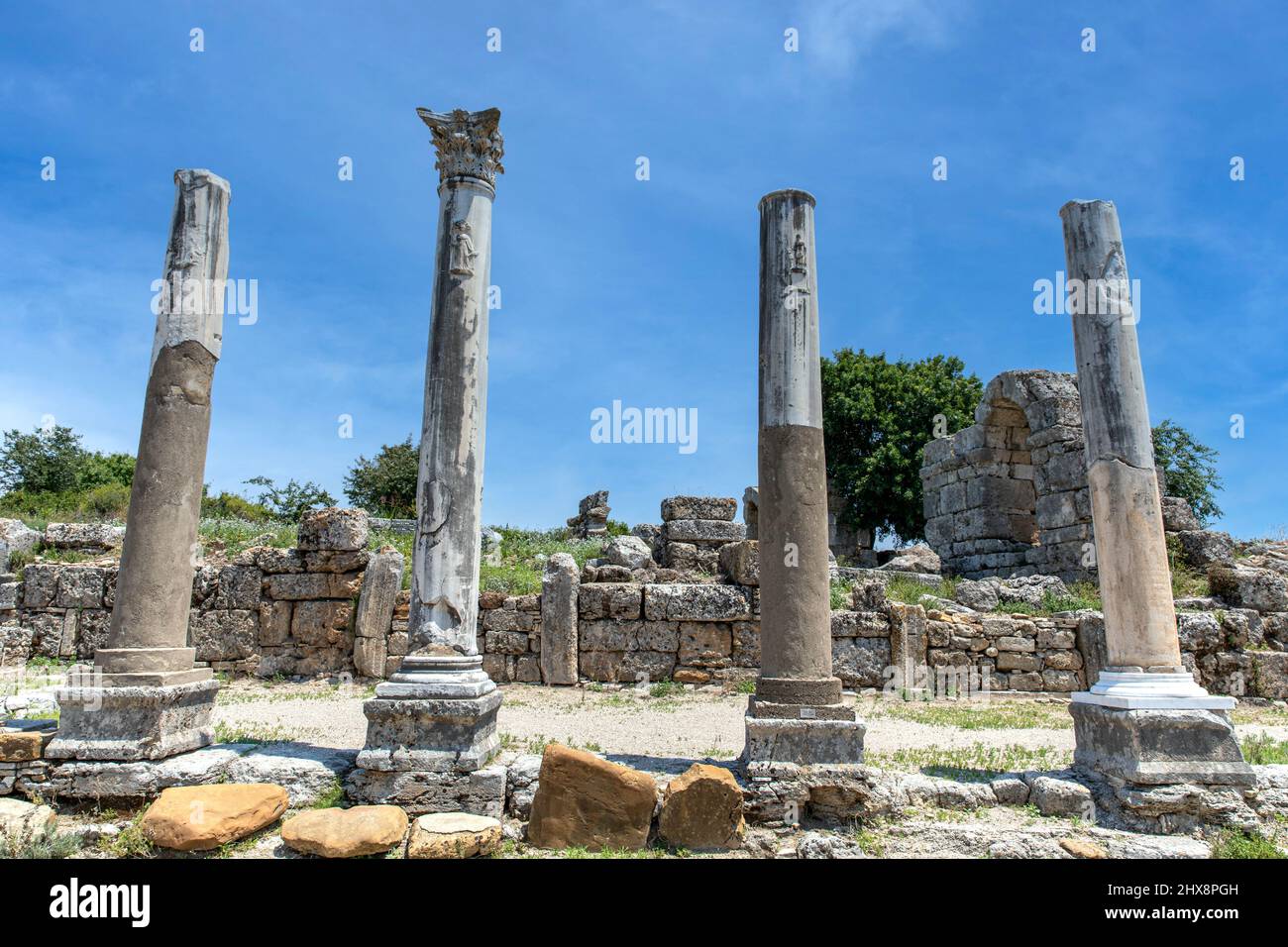 Perge ancient city ruins, Aksu, Antalya, Turkey Stock Photo - Alamy