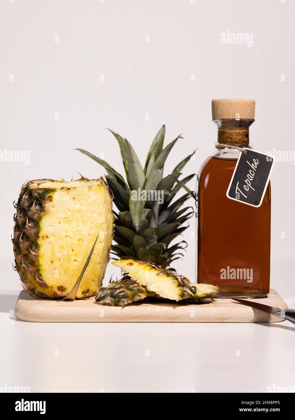 Tepache Mexican Fermented Pineapple Drink. Home-brewed effervescent ...