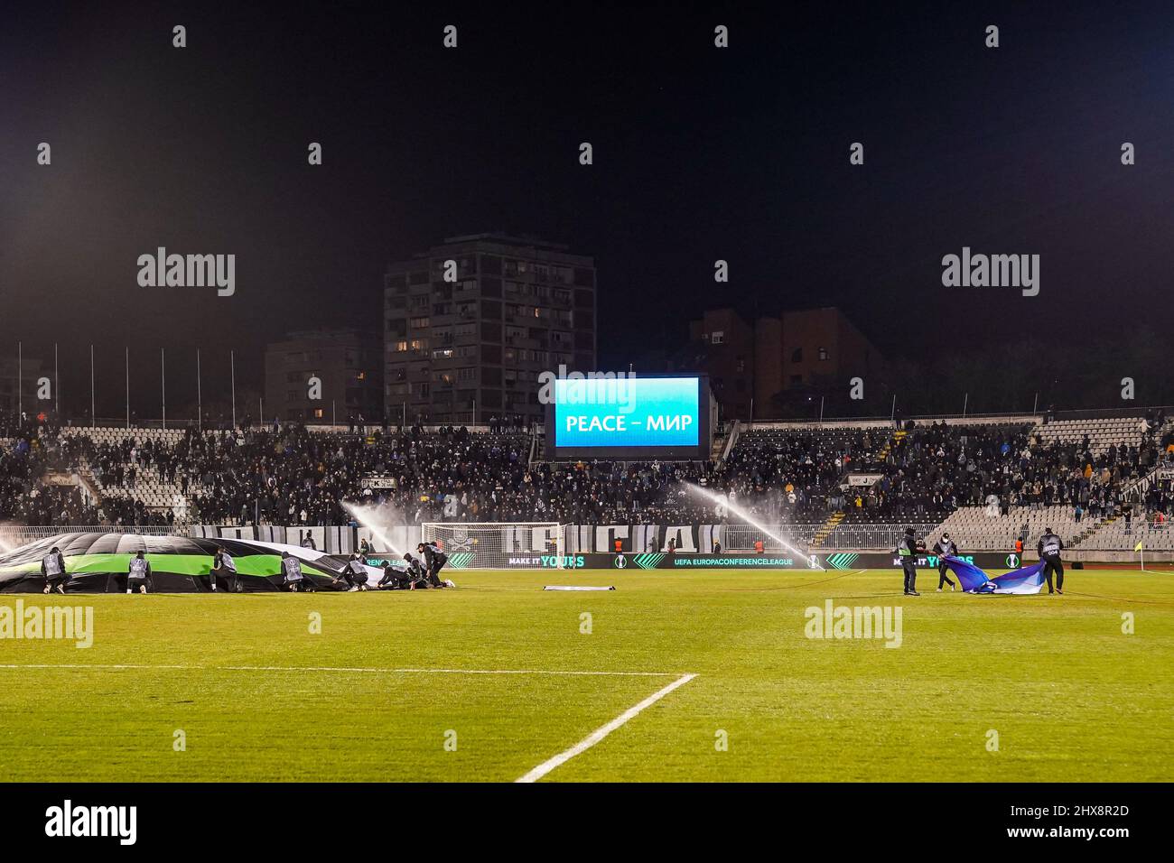 Belgrade, Serbia. 10th Mar, 2022. Belgrade - Overview of the stadium ...