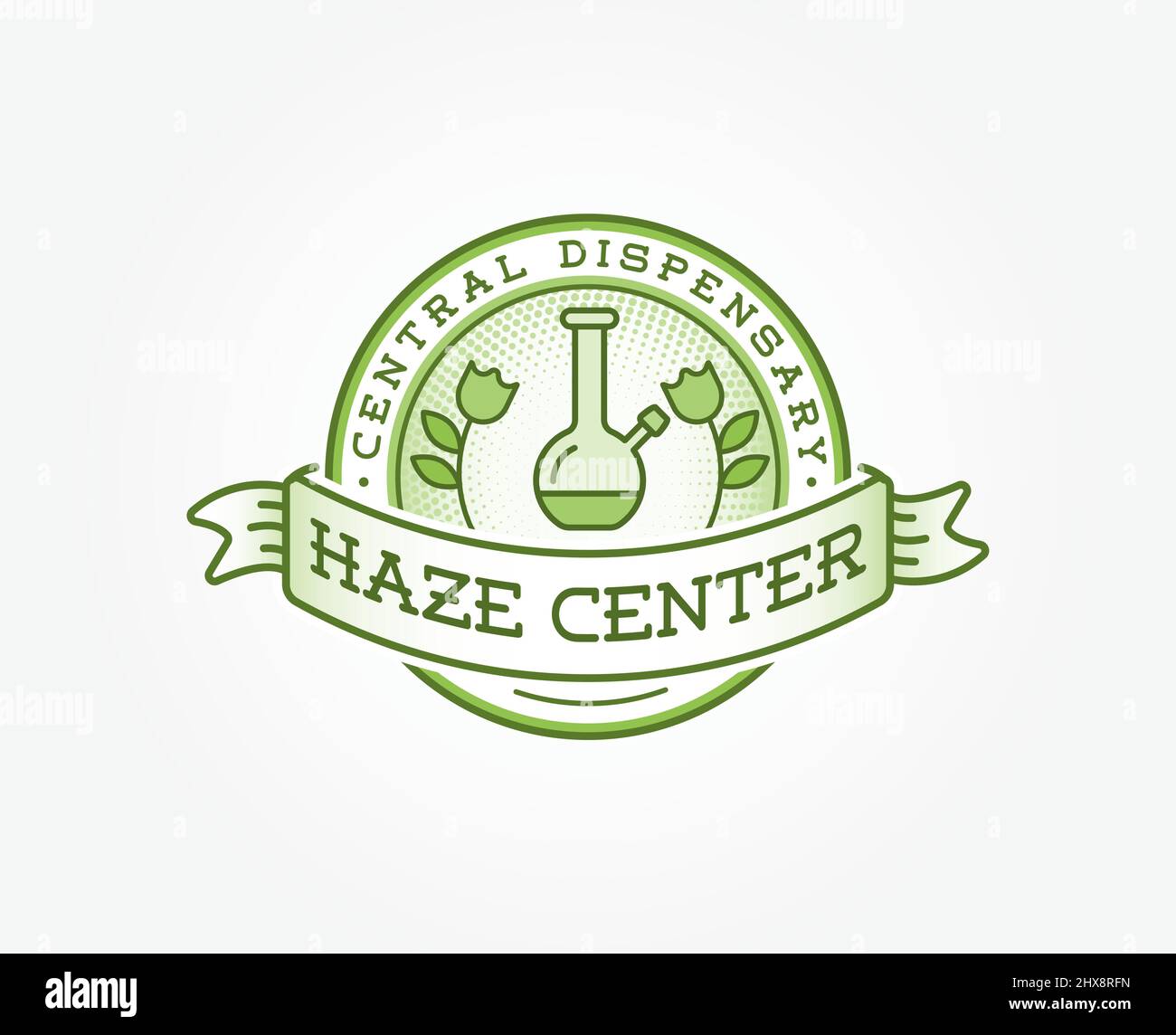 Medical Cannabis Marijuana Sign or Label Template in Vector. Can be ...