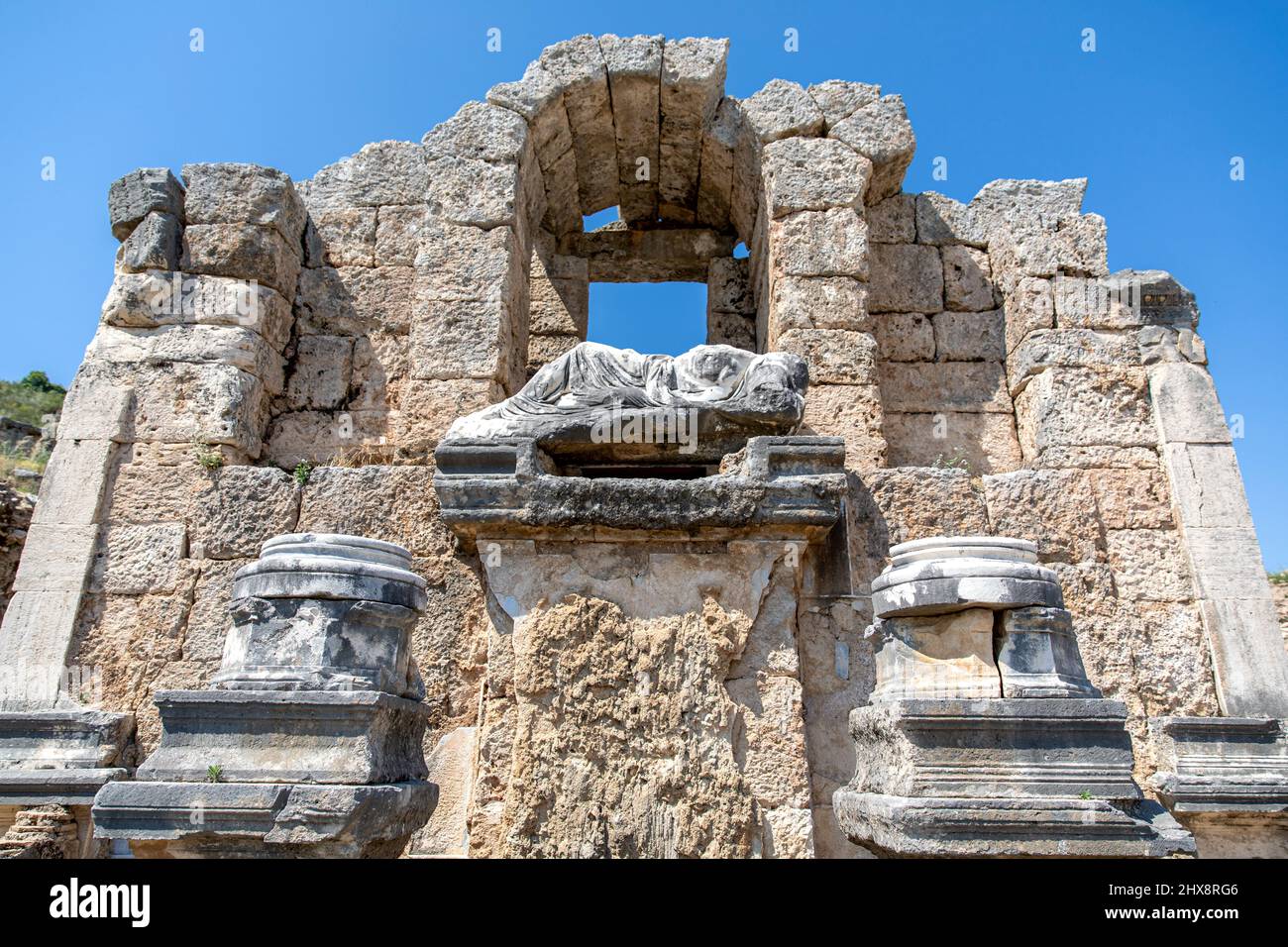 Perge ancient city ruins, Aksu, Antalya, Turkey Stock Photo - Alamy