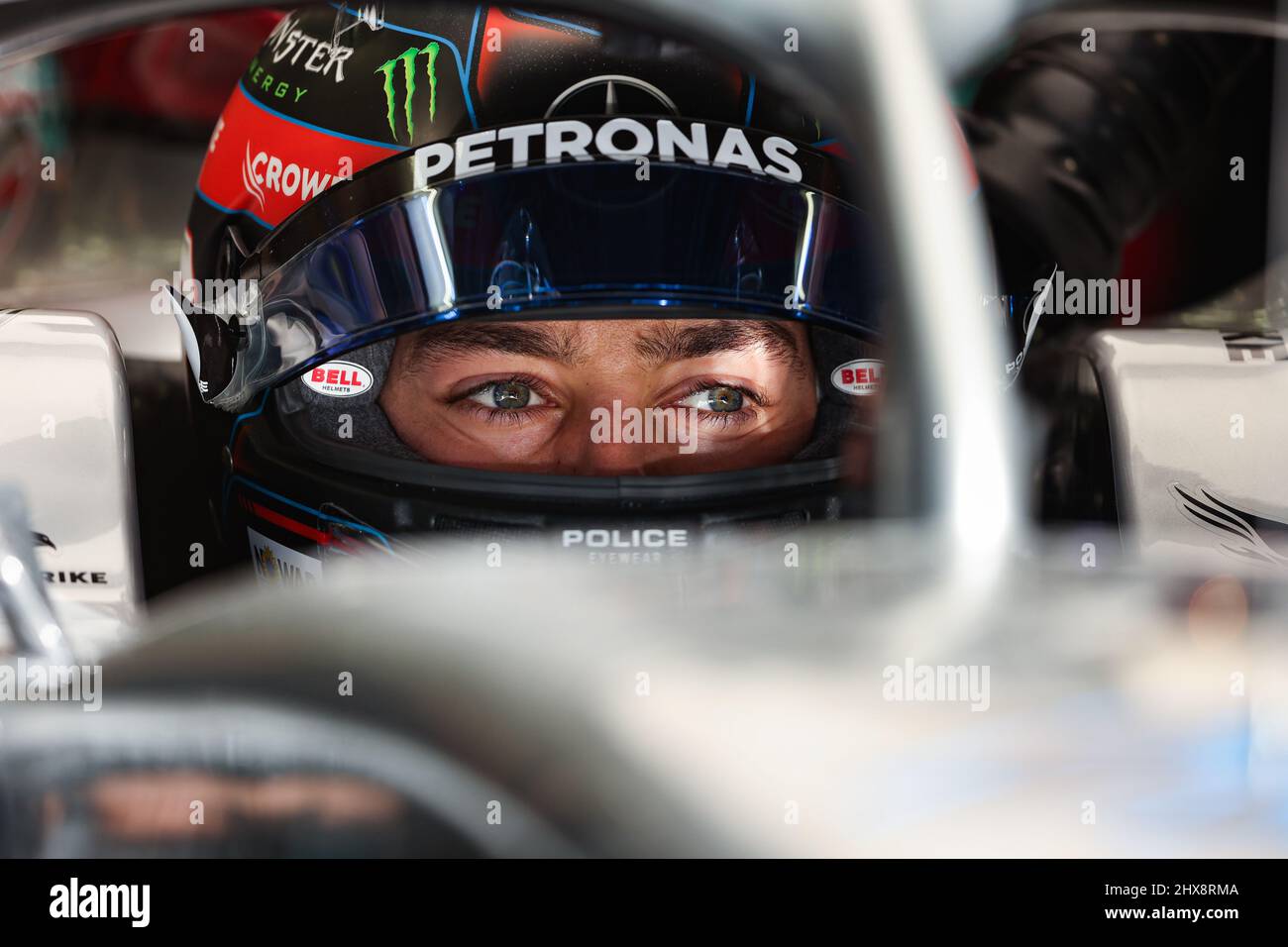 RUSSELL George (gbr), Mercedes AMG F1 Team W13, portrait during the ...