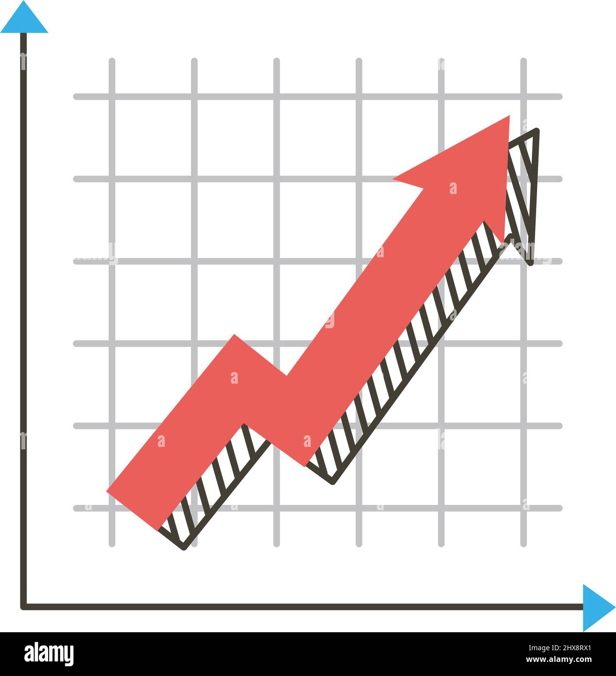 statistics arrow infographic isolated icon Stock Vector Image & Art - Alamy