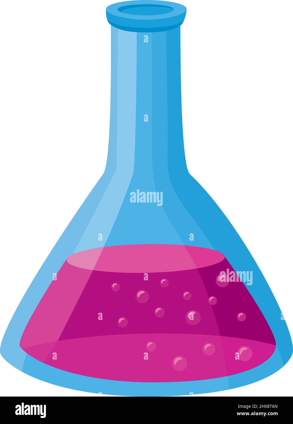 chemistry lab flask with liquid Stock Vector Image & Art - Alamy