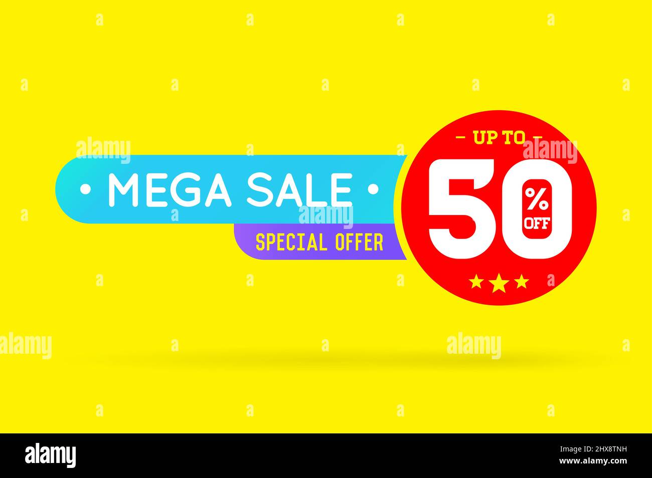 Sale Sign Banner Poster ready for Web and Print. Vector. Super, Mega ...