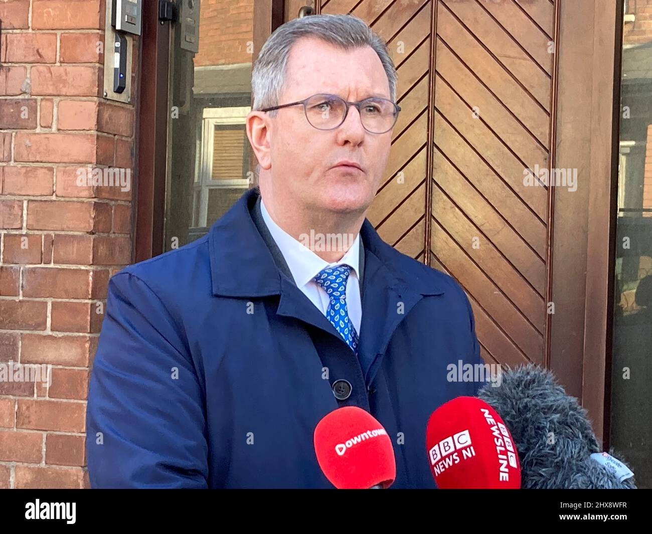 At the dup headquarters in east belfast hi-res stock photography and ...