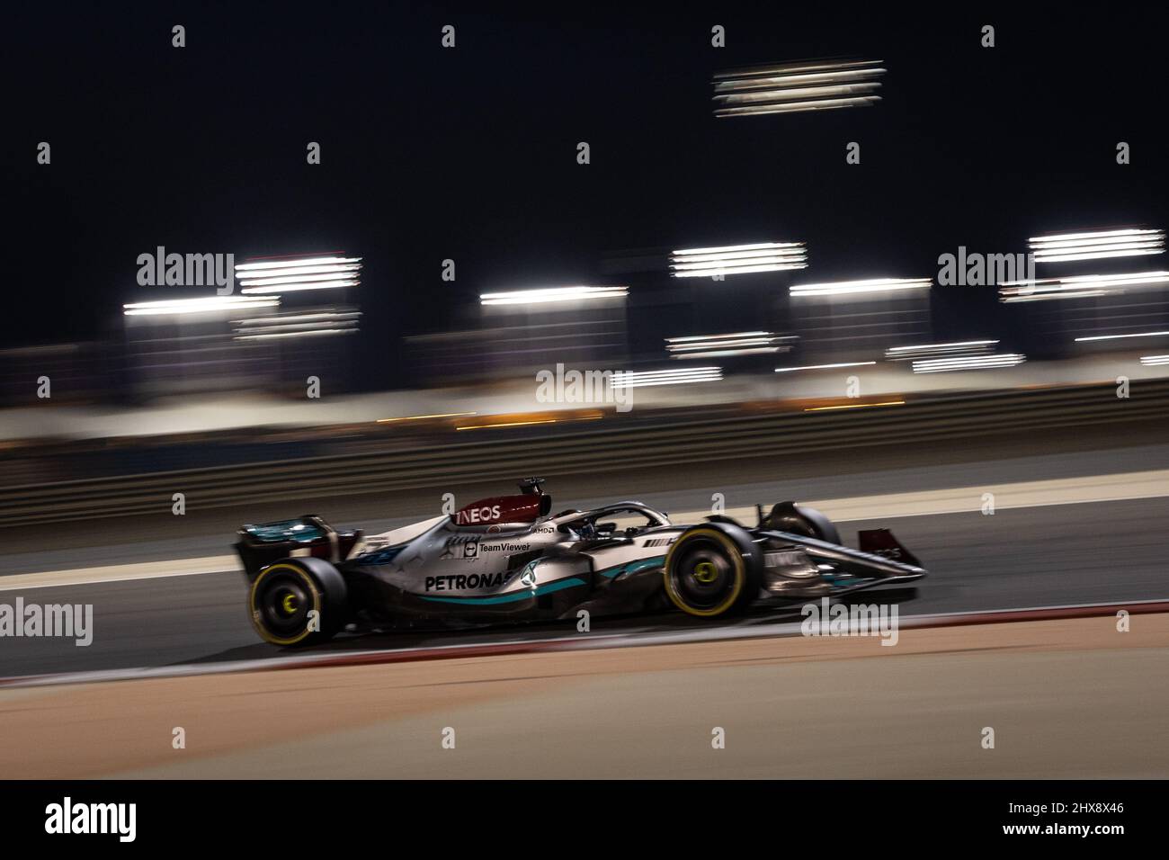 Bahrain, UAE. 10th Mar, 2022. 63 RUSSELL George (gbr), Mercedes AMG F1 ...