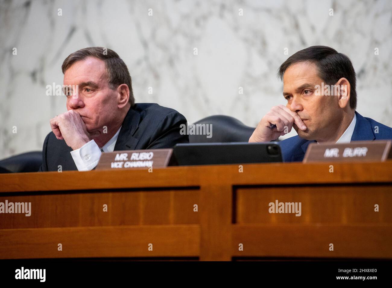Washington DC, USA. 10th Mar, 2022. United States Senator Mark Warner ...