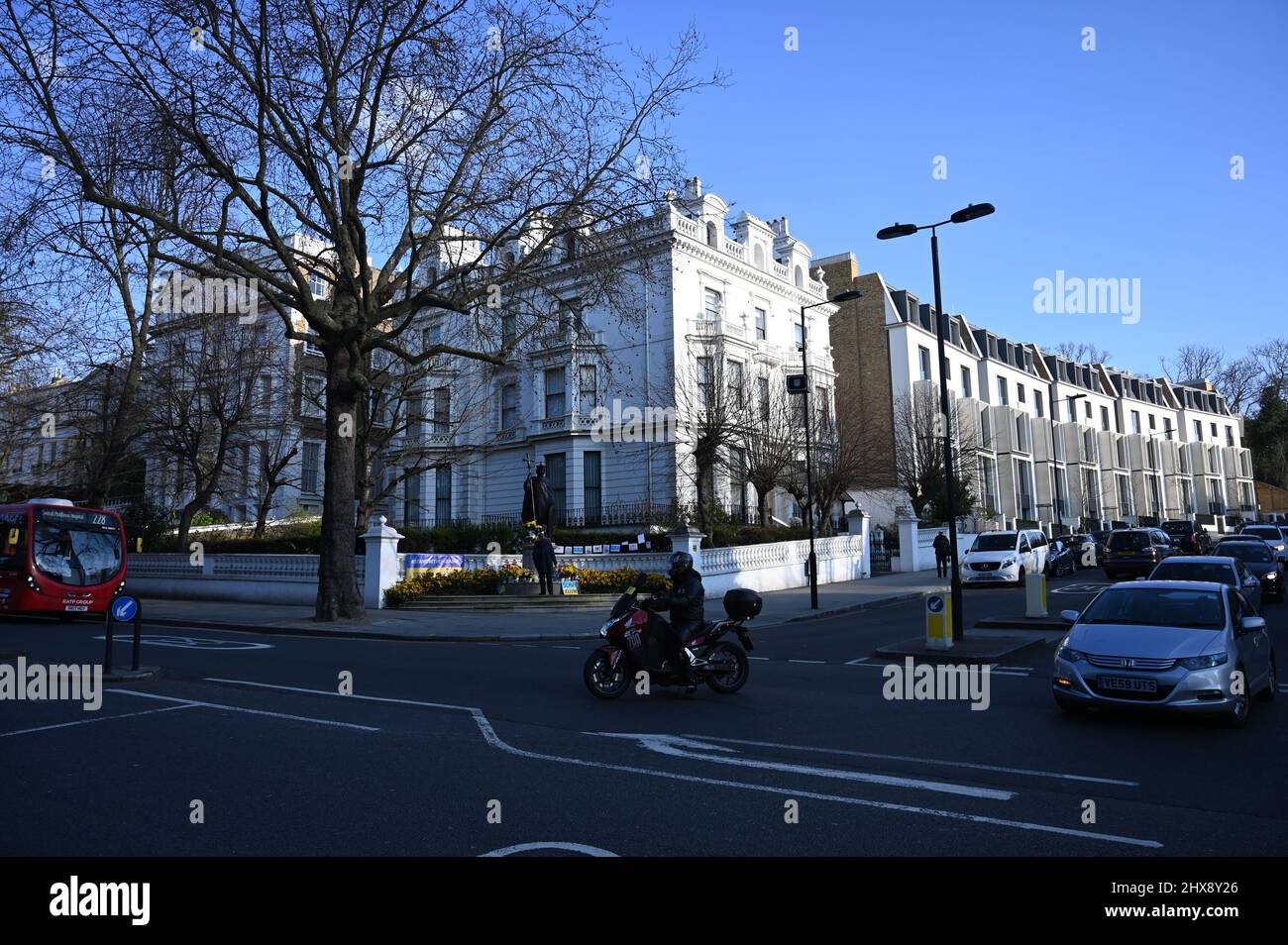 London, UK. 10 March 2022. Embassy of Ukraine,Ukrainian Social Club ...