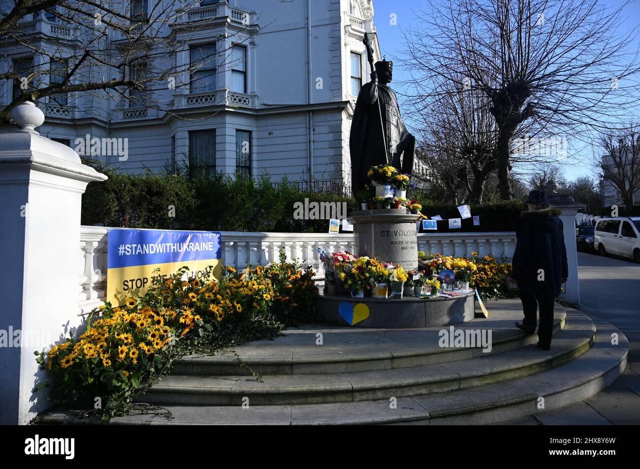 London, UK. 10 March 2022. Embassy of Ukraine,Ukrainian Social Club ...