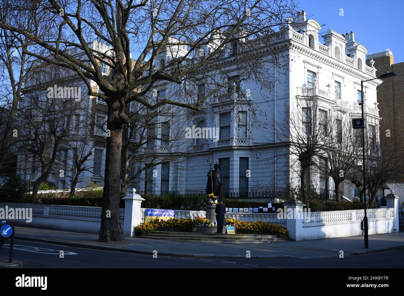 London, UK. 10 March 2022. Embassy of Ukraine,Ukrainian Social Club ...
