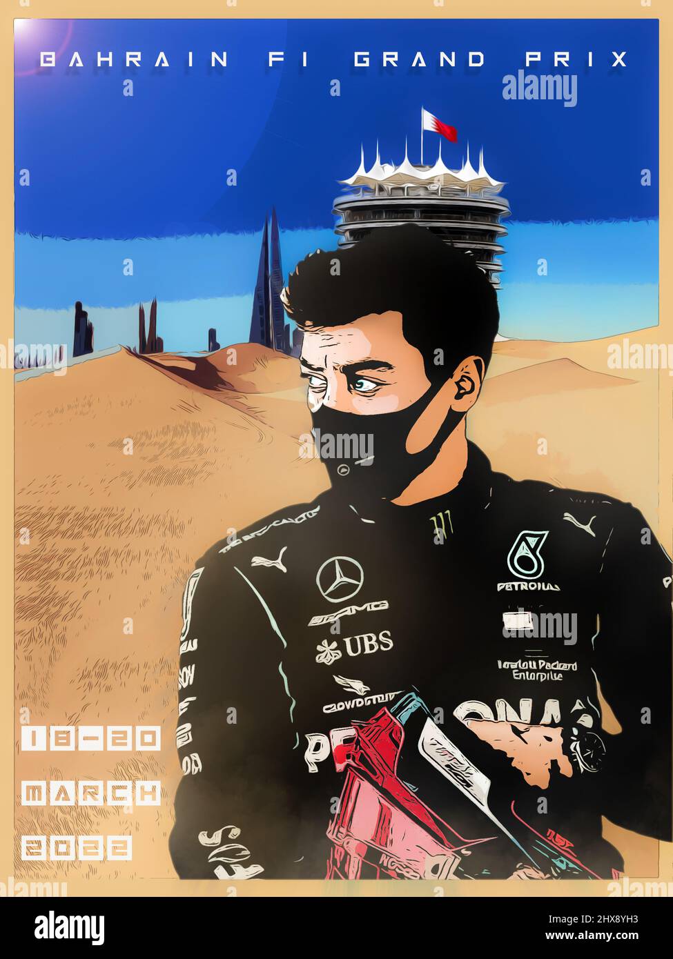 Mercedes grand prix poster hi-res stock photography and images - Alamy
