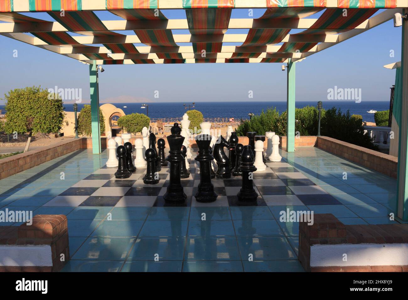 A big chessmen on a beach, Egypt Stock Photo - Alamy