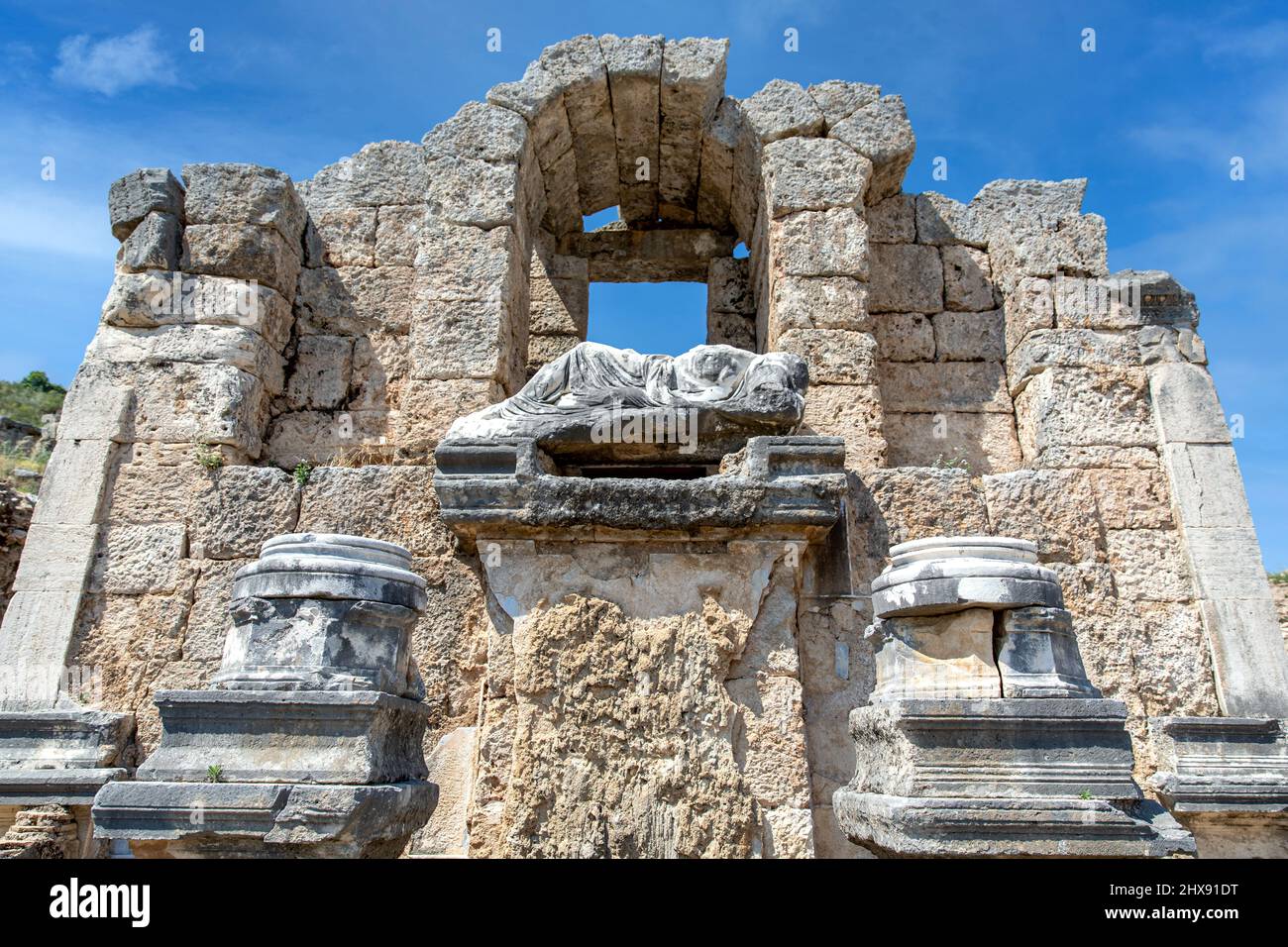 Perge ancient city ruins, Aksu, Antalya, Turkey Stock Photo - Alamy