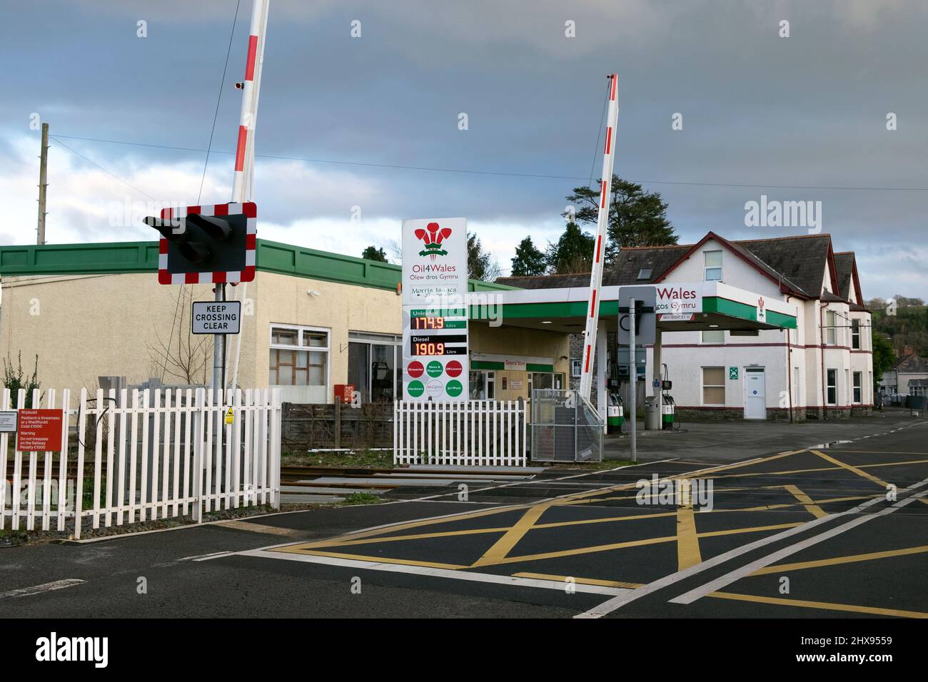 Petrol prices Oil4Wales sign Unleaded 174.9 per litre diesel 190.9 per ...