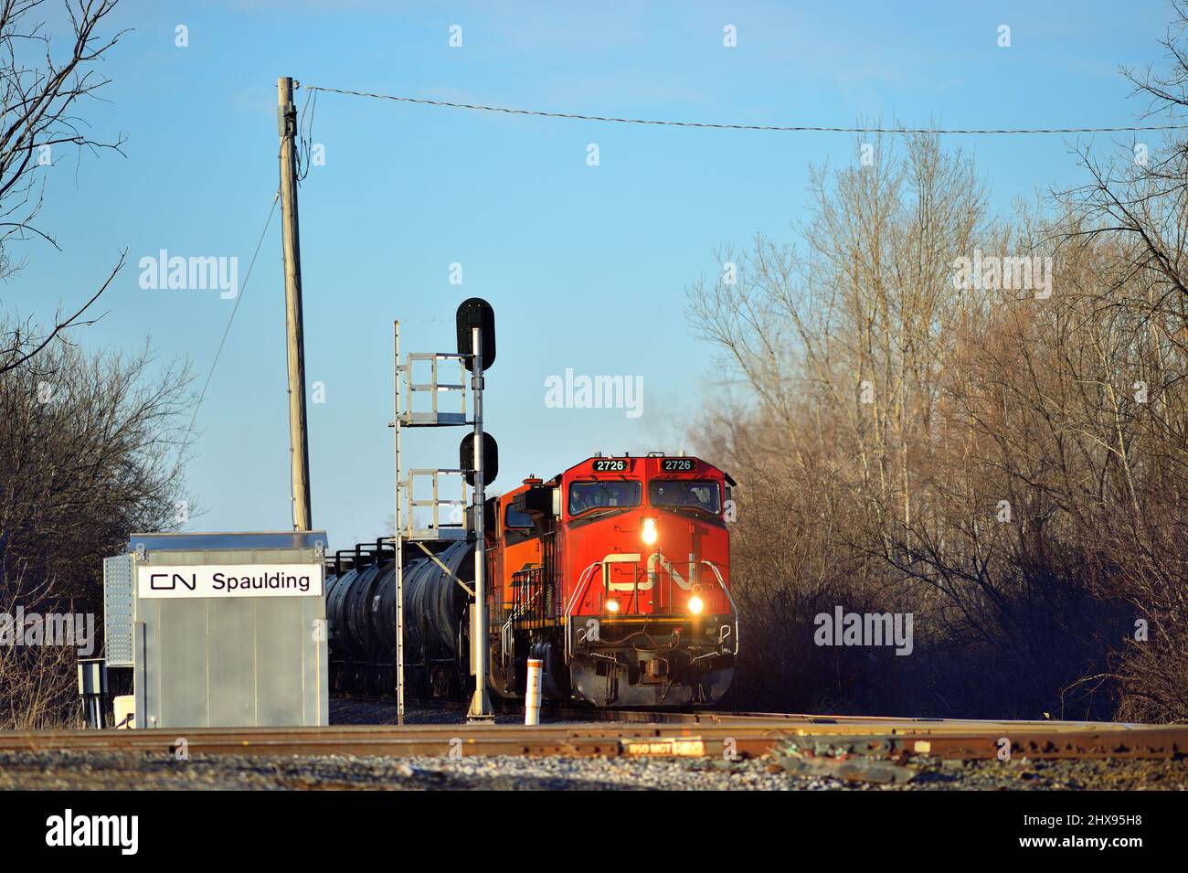 Two freight trains hi-res stock photography and images - Alamy