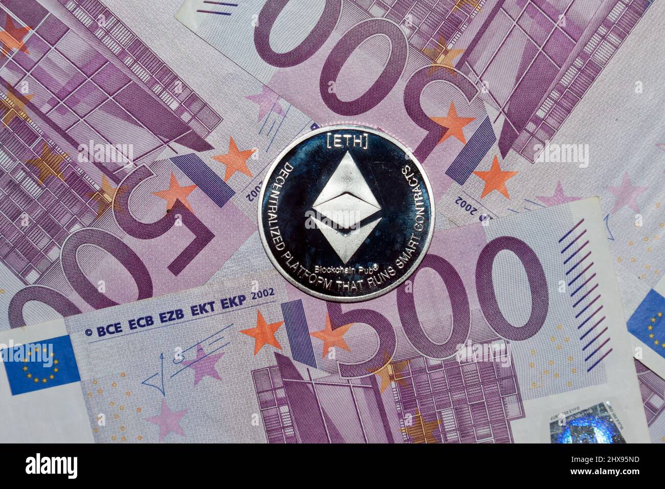 Ethereum, Ether, coin Stock Photo - Alamy