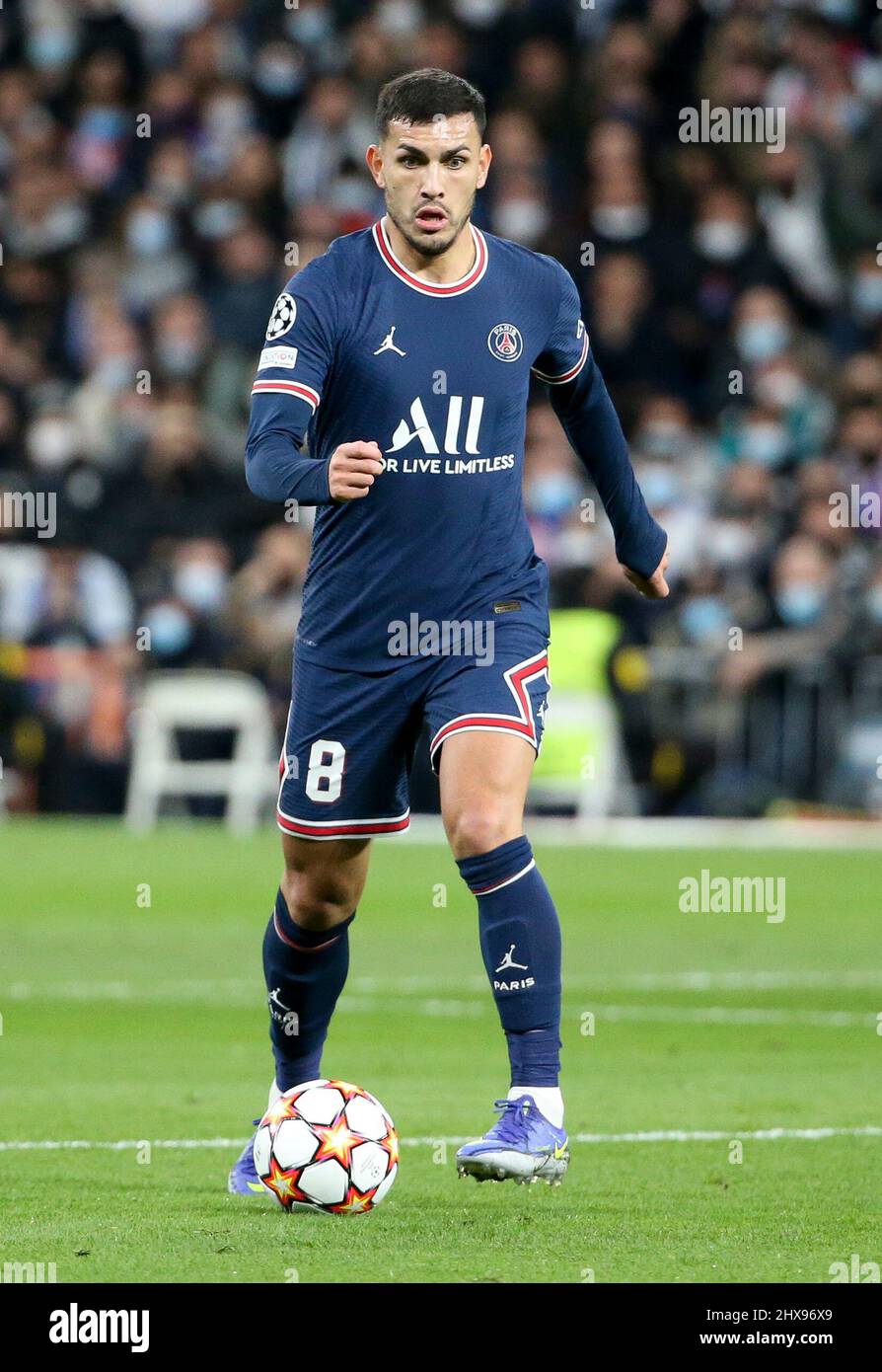 Leandro Paredes of PSG during the UEFA Champions League, Round of 16 ...